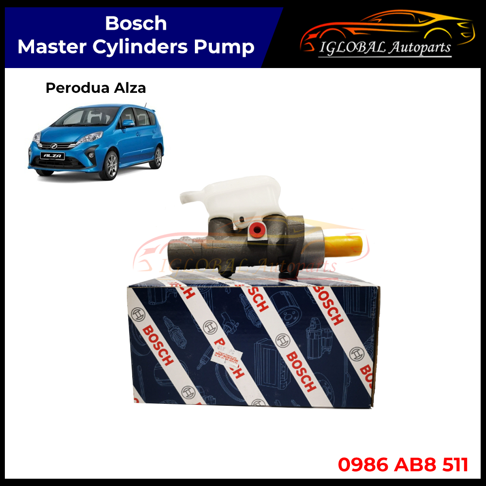 Perodua Alza Non-ABS Brake Systems Master Cylinders Pump - Bosch ...