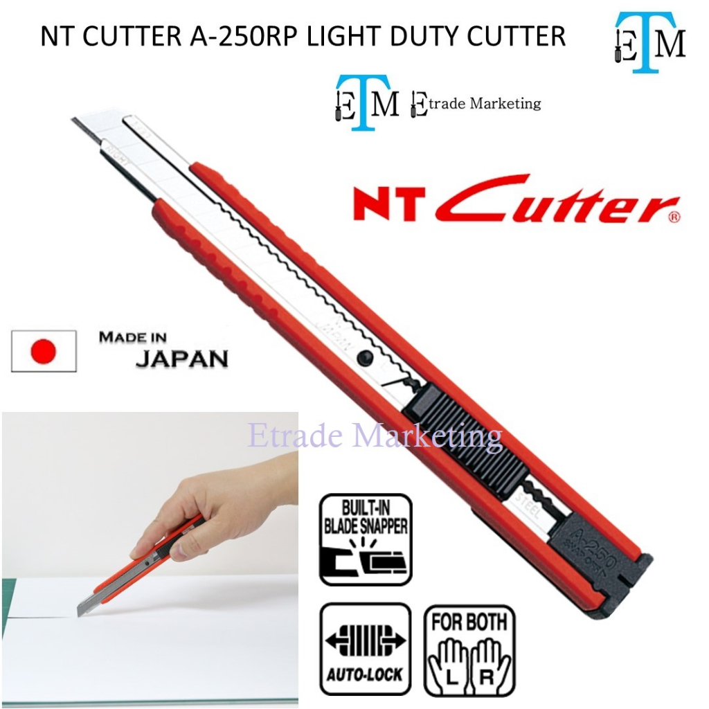 NT CUTTER A-250RP LIGHT-DUTY MODEL (MADE IN JAPAN) | Shopee Malaysia
