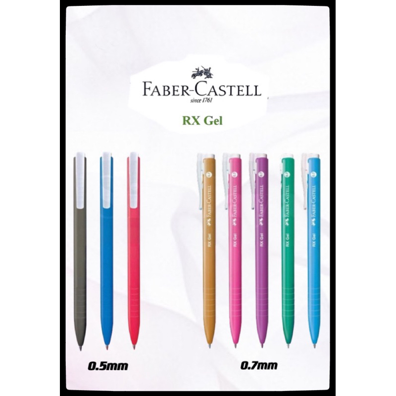 Faber-Castell RX Gel Colour Gel Pen ( 0.7 - Green, Pink, Gold, Lilac ...