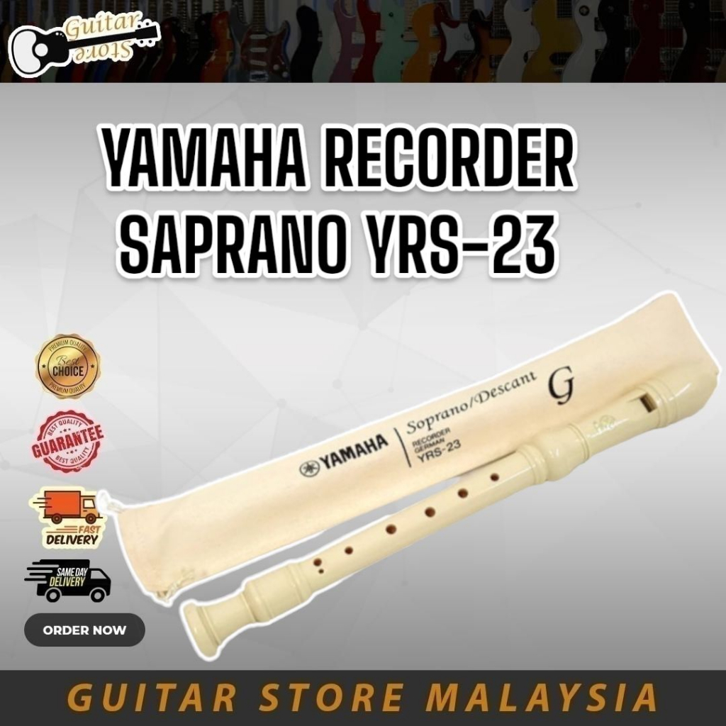 Seruling Soprano / Descant Yamaha YRS23 (German Fingering) | Shopee ...