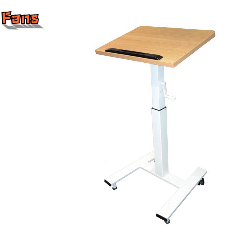 Portable Rostrum Podium Speaker Adjustable Speech Stage With Wheels ...
