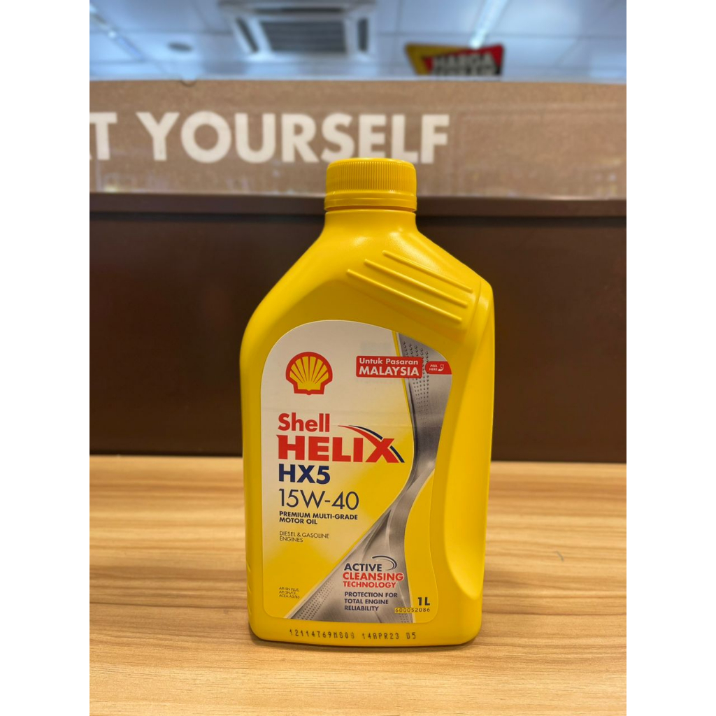 SHELL HELIX HX5 15W-40 (1L) (100% ORIGINAL LUBRICANT OIL FROM PETROL ...