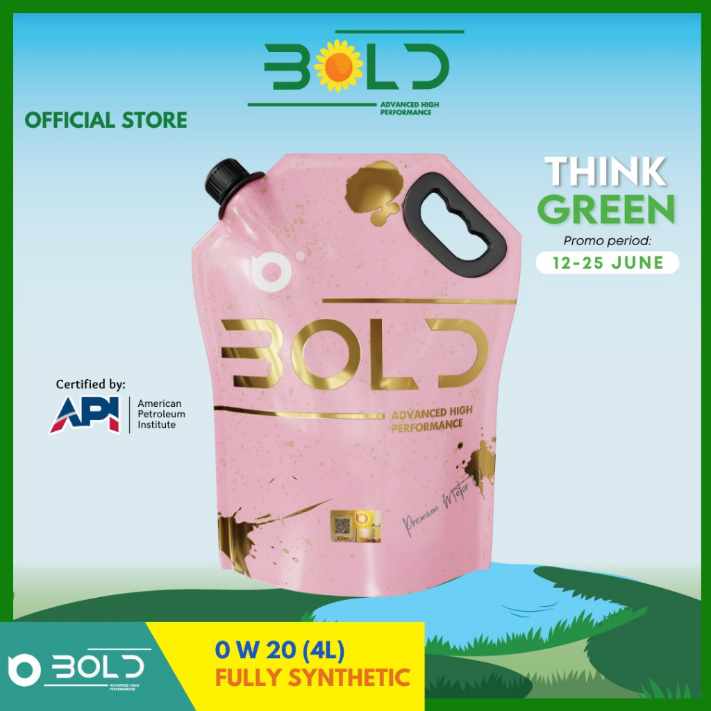 Bold 0w20 4L / 3L Fully Synthetic SP Engine Oil Car Lubricant 0w-20 ...