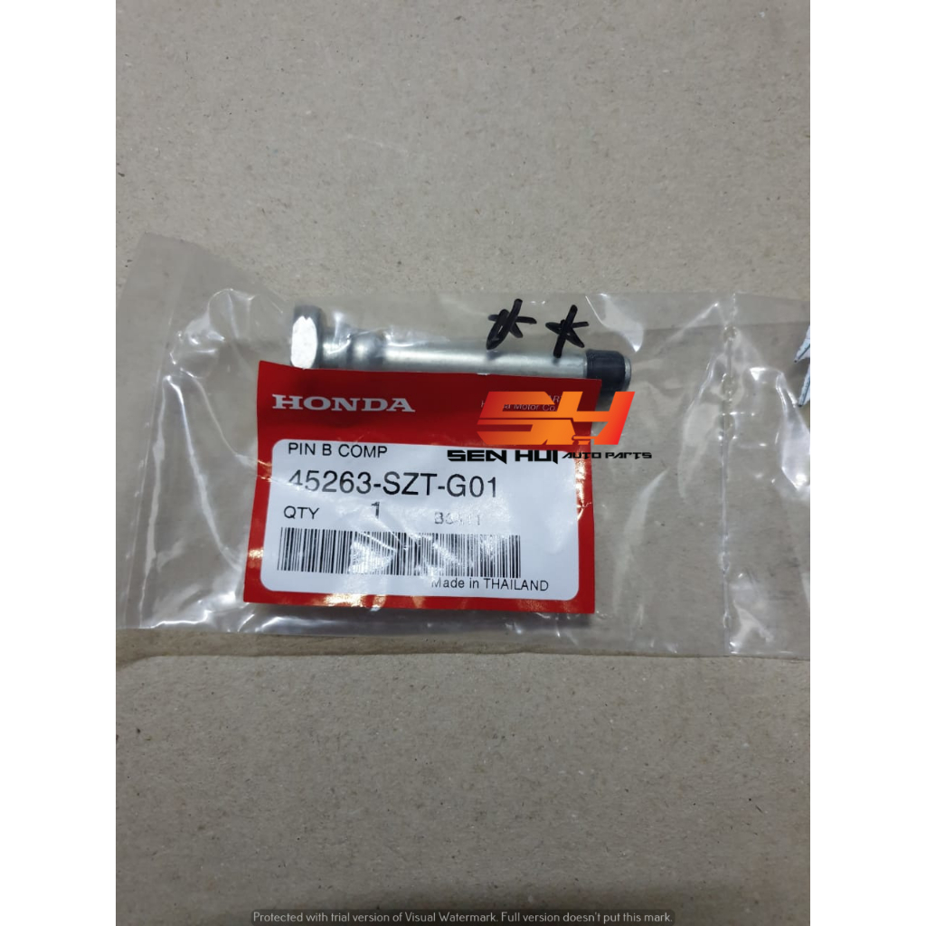 Honda / City / Crv / Jazz / 45263-SZT-G01 PIN F lwr brake caliper ...