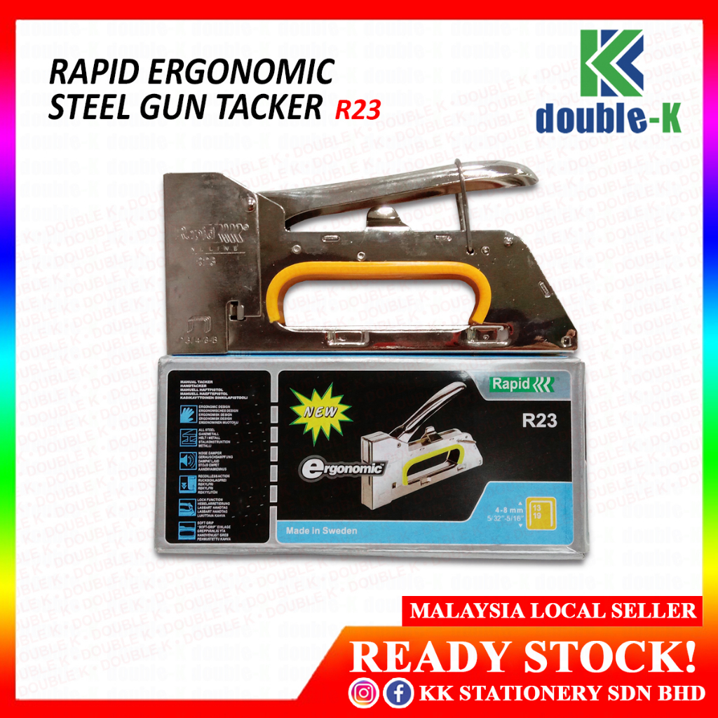 RAPID Ergonomic Steel Gun Tacker R23 - RM21.50/unit | Shopee Malaysia