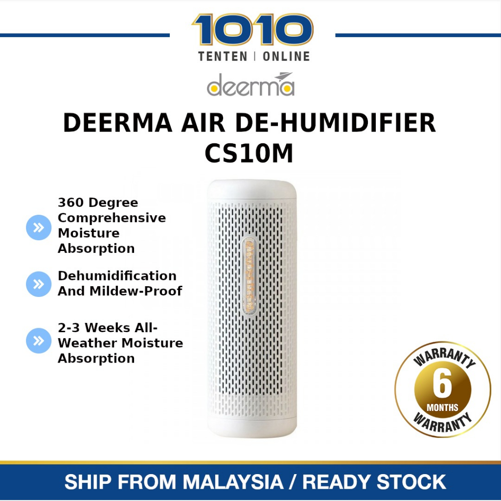 Deerma Mini Dehumidifier Moisture Absorption Dryer DEM-CS10M Diffuser ...