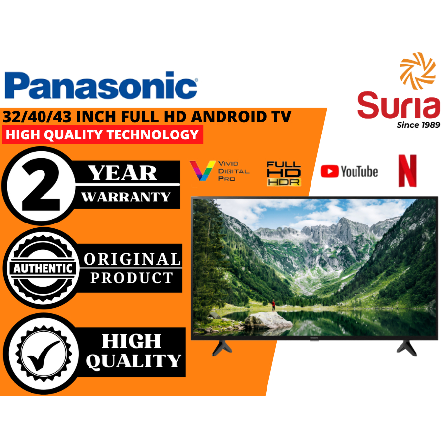 (Free Delivery Kedah,Penang&Perlis)Panasonic 32/40/43'' LS600 LED Full HD Android TV TH-32LS600K ...