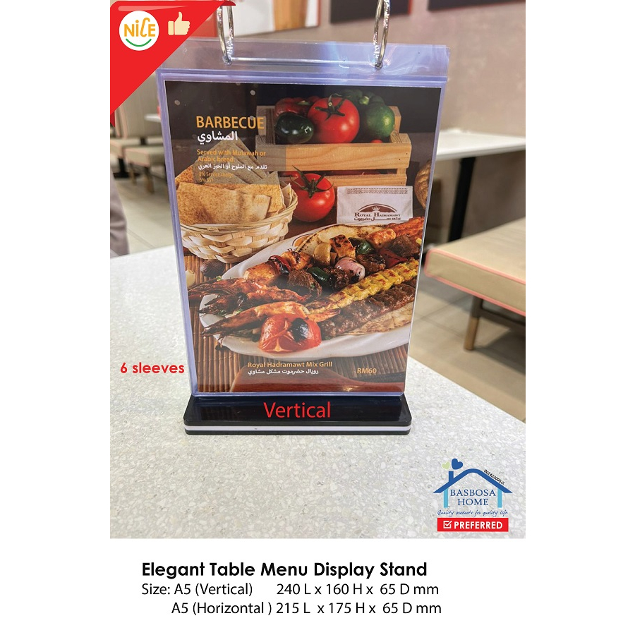 A 5 ️Premium ~ Elegant Table Menu Display Stand ️ ( READY STOCK ...