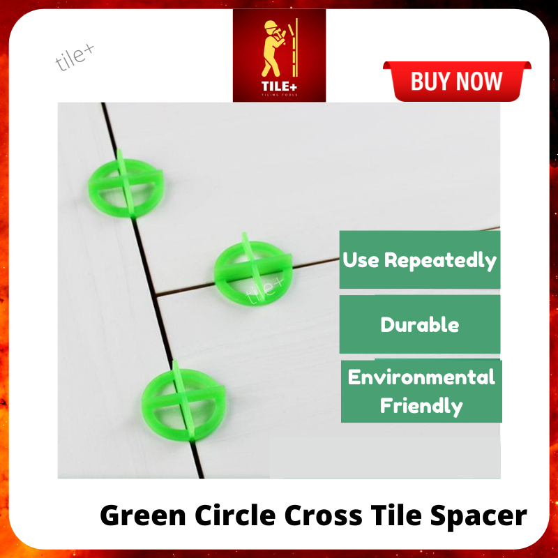 Tile+ Green Circle Tile Spacer Dual Use 2 Sided 1.0MM 1.5MM 2.0MM 2.5MM ...