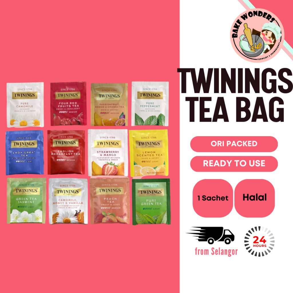 (SACHET) Twinings Tea Bags/ Twinnings Tea Sachet/ English Tea/ Peach ...