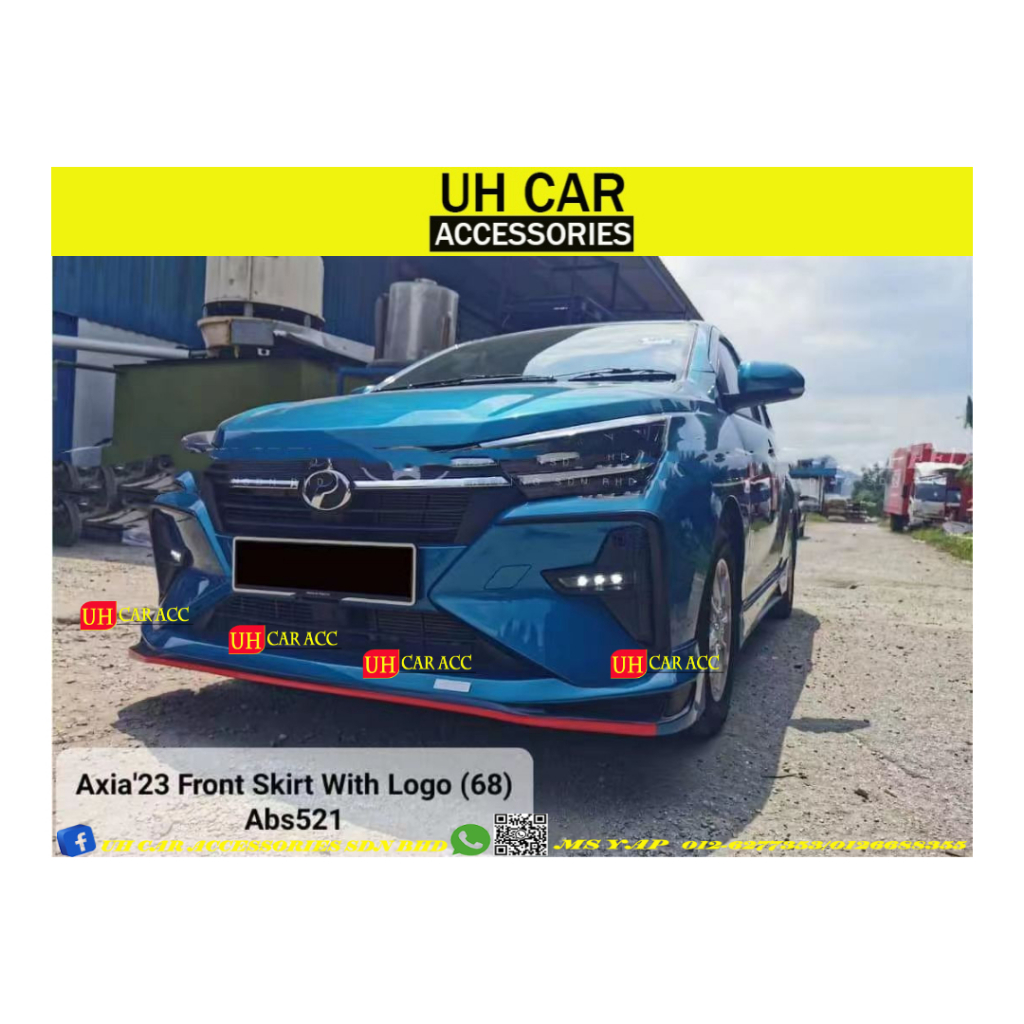 PERODUA AXIA 2023 2024 DRIVE68 D68 ABS BODYKIT SKIRT WITH PAINT ...