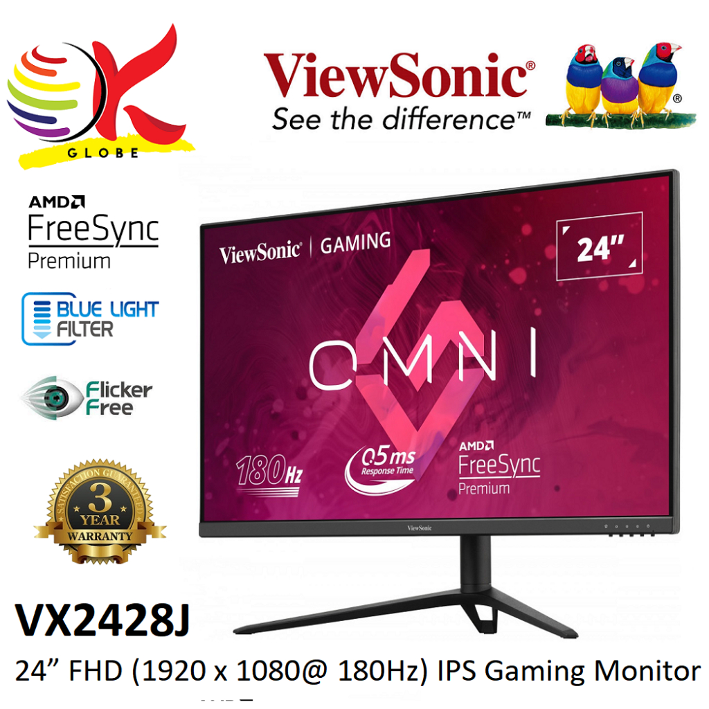VIEWSONIC 24" VX2428J / VX2479A-HD-PRO / XG2409A IPS FULL HD LED FLAT ...