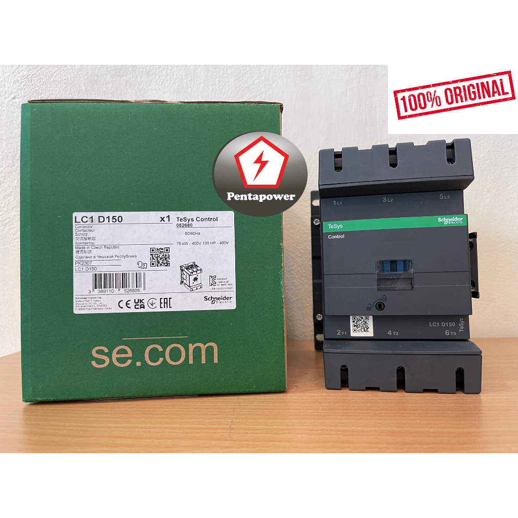 Schneider LC1D150 3pole 150Amp (AC) Contactor ( LC1D150E7 LC1D150F7 ...