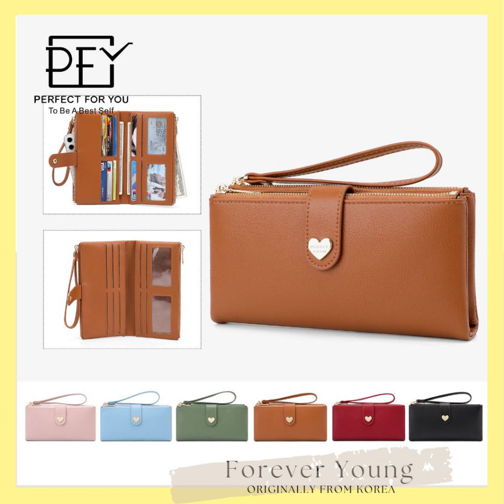 Long Purse Forever Young Series Women Wallet Dompet Wanita Multi Card ...