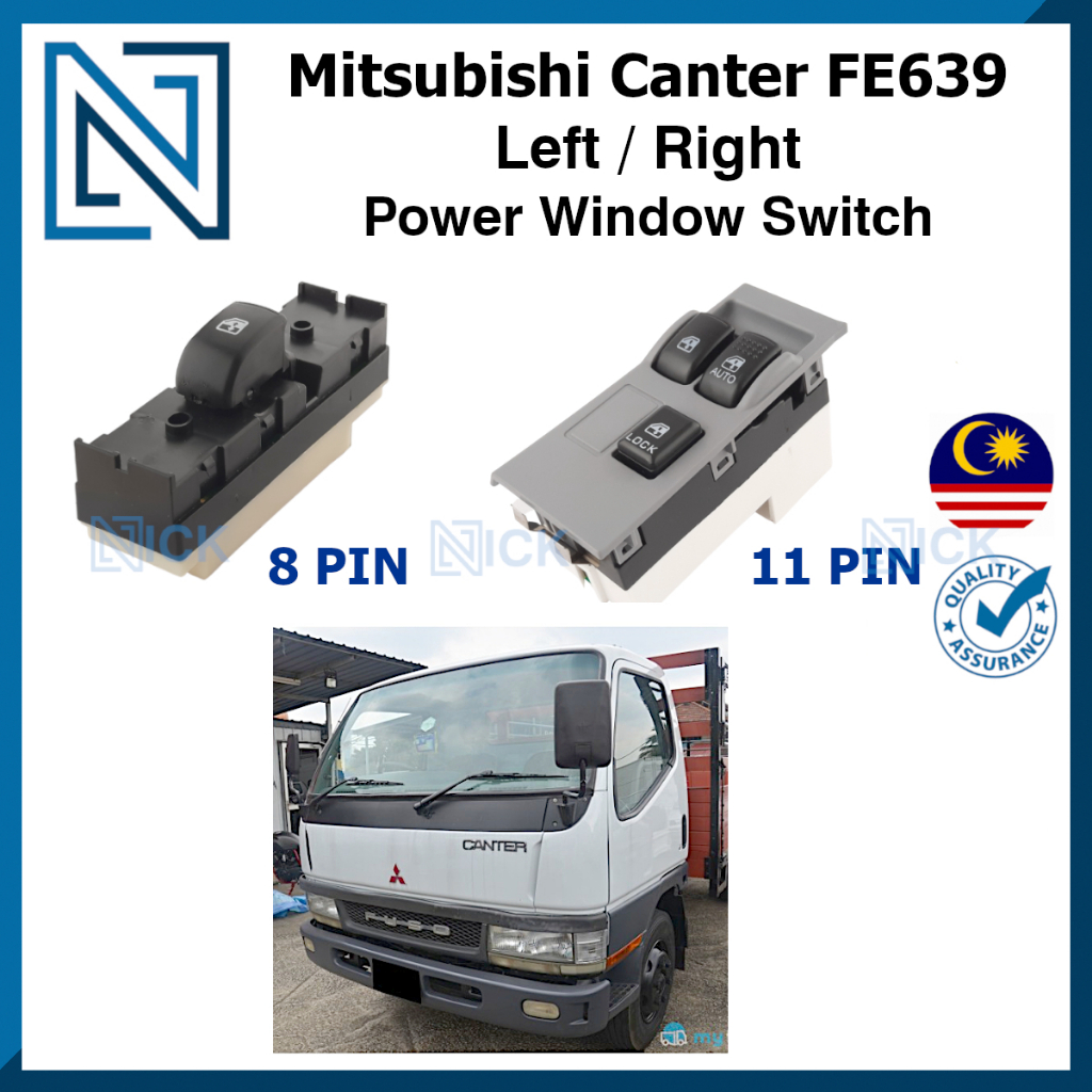 MITSUBISHI CANTER FE639 Left 8PIN / Right 11PIN 24V Power Window Main ...