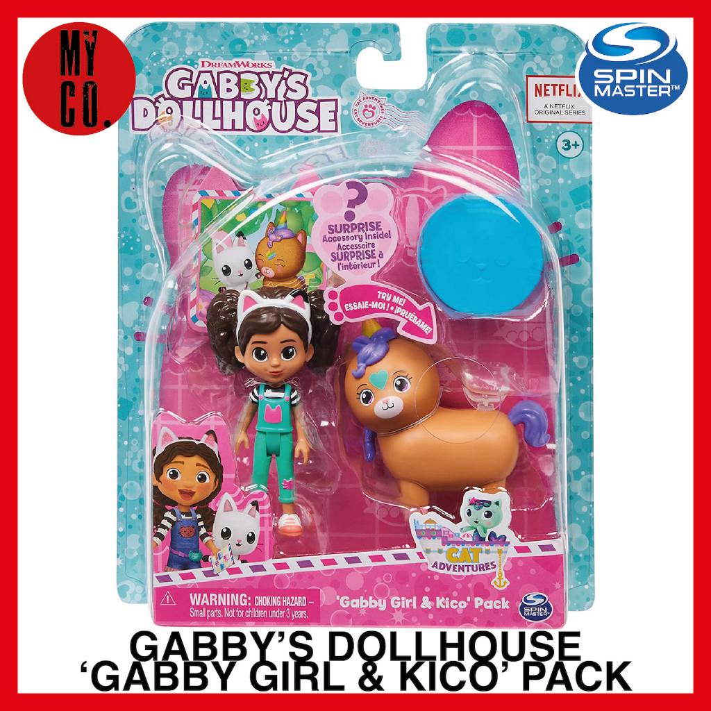 GABBY'S DOLLHOUSE GABBY GIRL & KICO THE KITTYCORN SPIN MASTER | Shopee ...