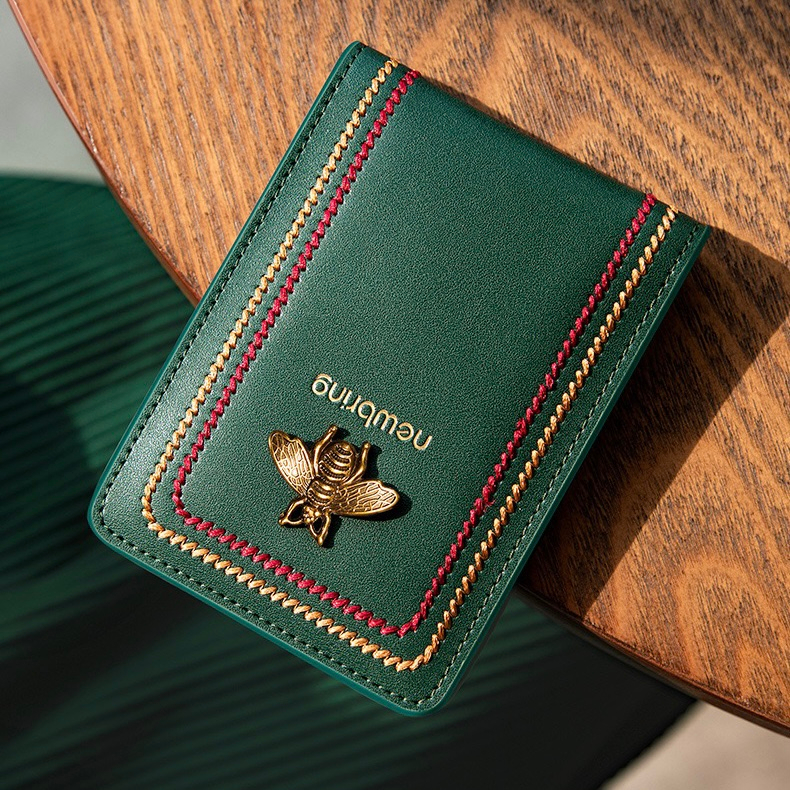 New Bring ID Cards Wallet for Men Women Cards Cases Genuine Leather ...