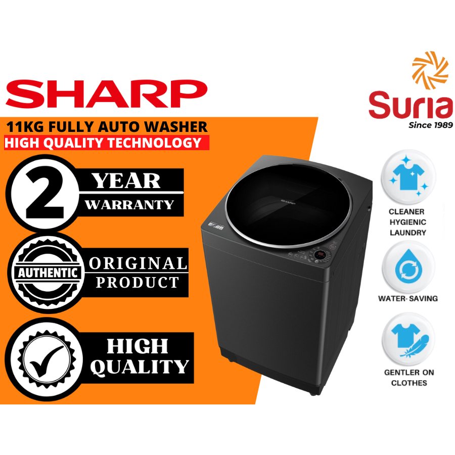 (Free Delivery Penang,Kedah & Perlis)Sharp 11KG Fully Auto No Hole Top ...