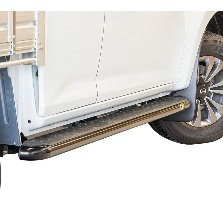 TJM SIDE STEPS MODULAR STEEL BLACK 63MM- ISUZU DMAX 2021 ON | Shopee ...