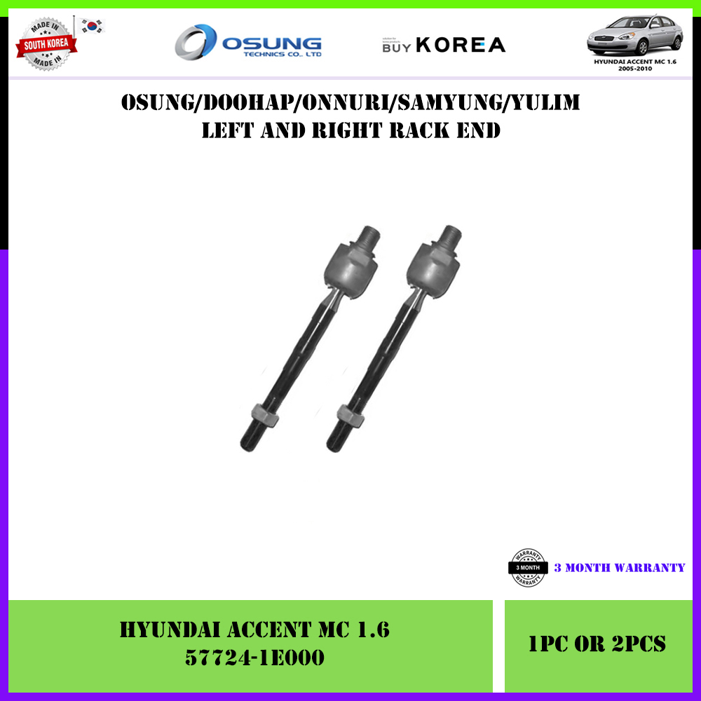 Hyundai Accent MC 1.6 Inner Rack End (57724-1E000) | Shopee Malaysia