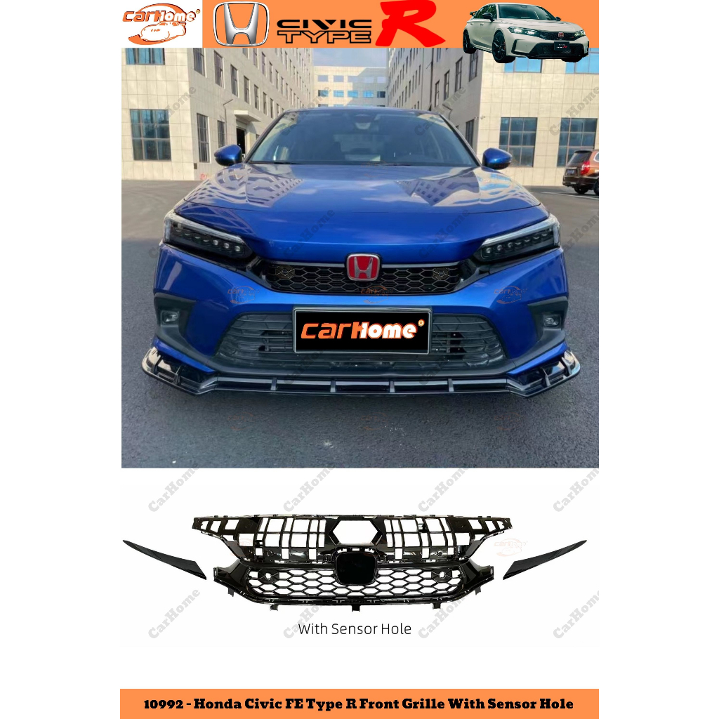 New Honda Civic FE 2022 2023 Convert Type R Front Bumper Rear Bumper ...