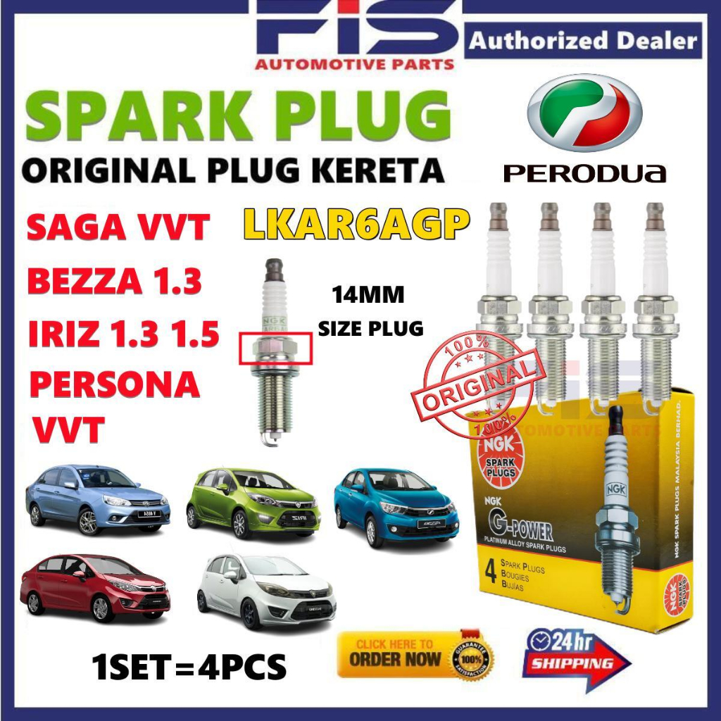 FIS NGK Original Spark Plug Perodua Bezza 1.3 Myvi D20N Proton Saga VVT ...