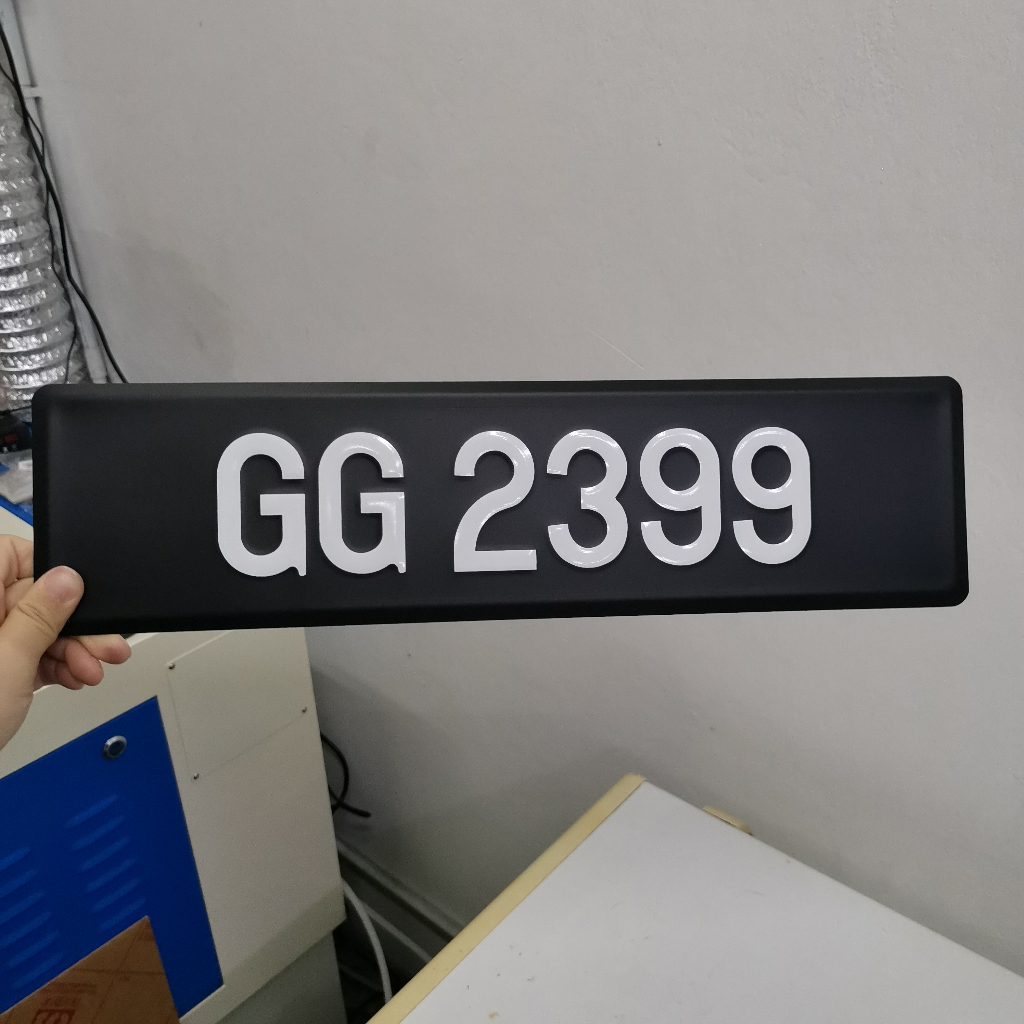 Nombor Plate Kereta Besi Ketuk Aluminum Font JPJ Lepas | Shopee Malaysia