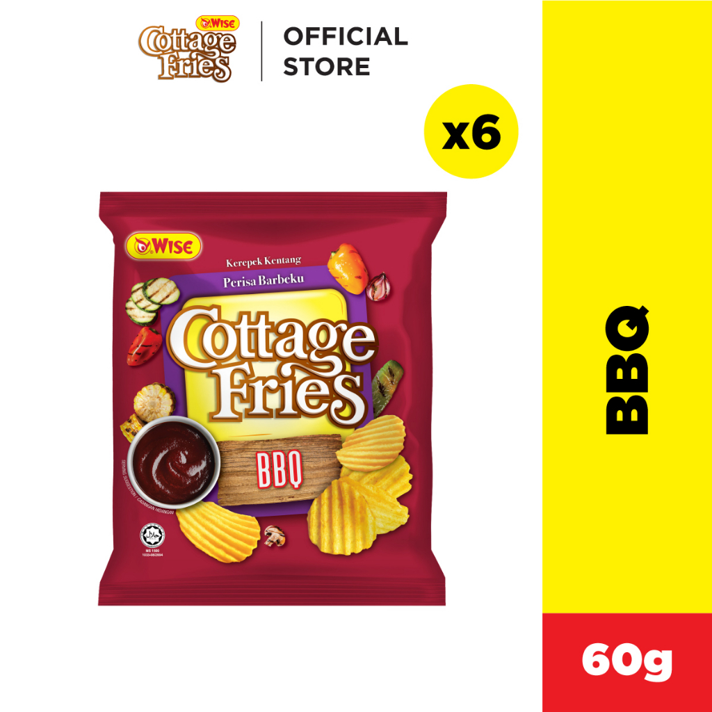 Cottage Fries BBQ (60g x 6 Packs) | Shopee Malaysia