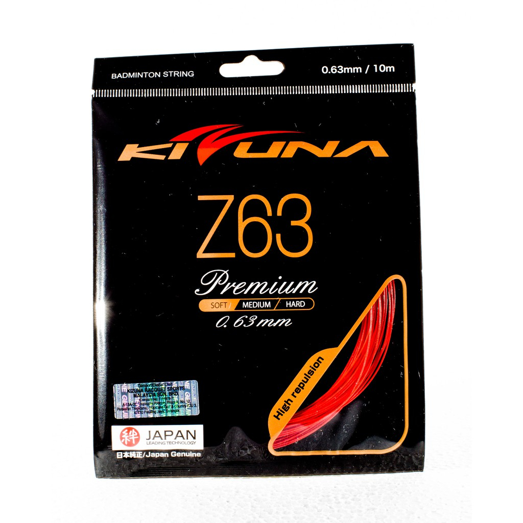 Kizuna Badminton String Z63X Premium / Tali Badminton Kizuna Z63X ...