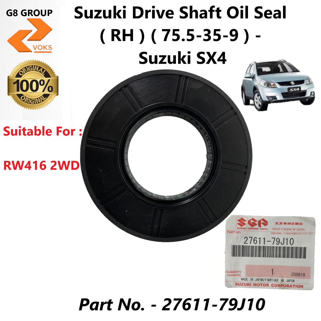 Suzuki Drive Shaft Oil Seal ( 75.5-35-9 ) - Suzuki SX4 ( 27611-79J10 ...