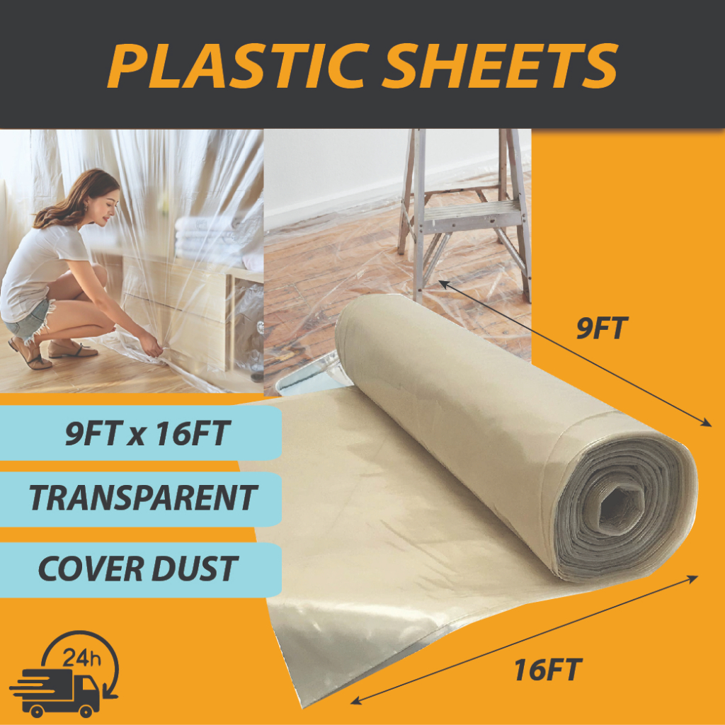 [TAHAN] Multipurpose PLASTIC SHEET ROLL PE SHEET COVER 9FT X 16FT Beg ...