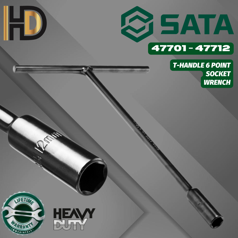 SATA T Handle Socket Wrench 6 Point / 8MM - 19MM T Handle Socket Wrench ...