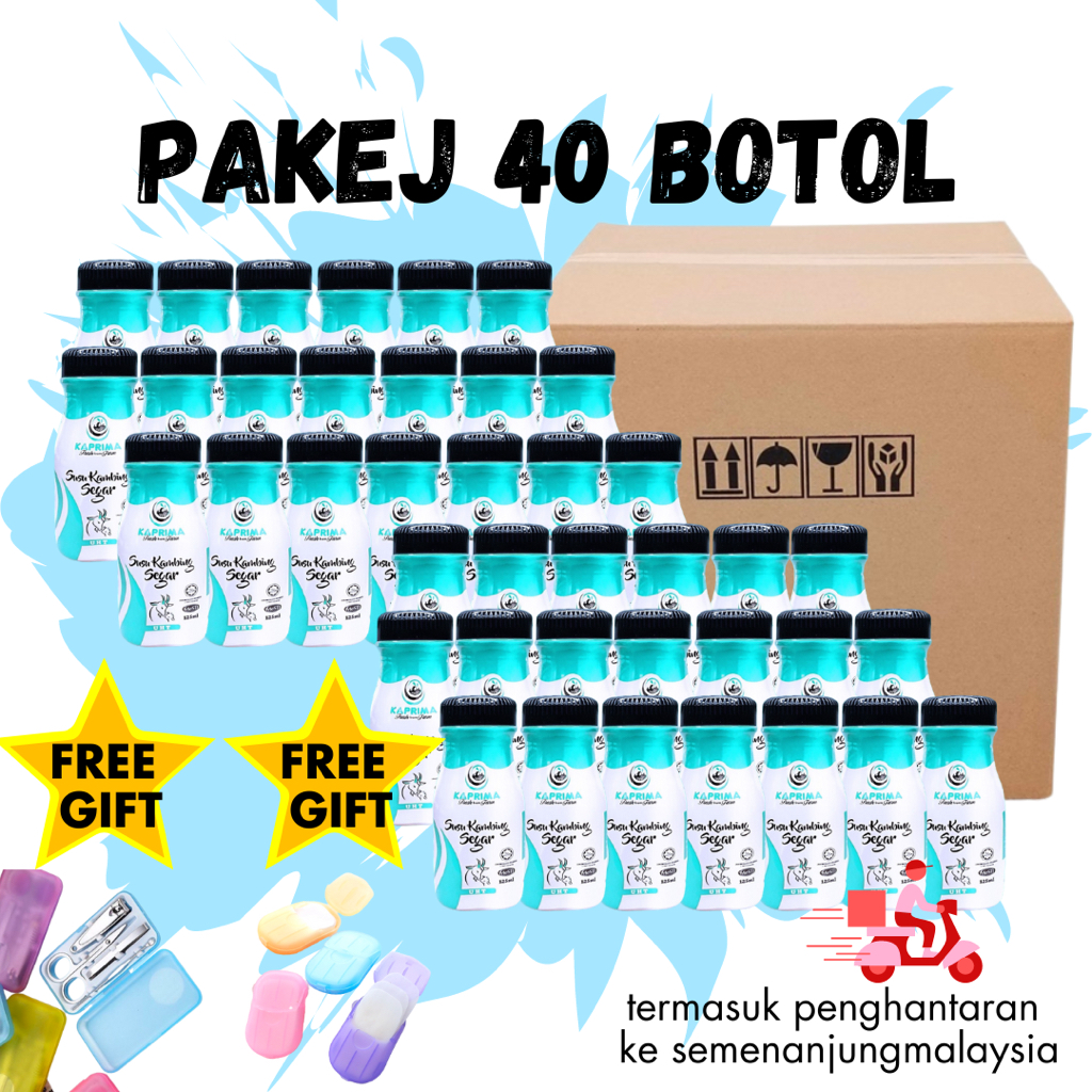 Kaprima Susu Kambing Segar UHT 125ml 40 botol | Shopee Malaysia
