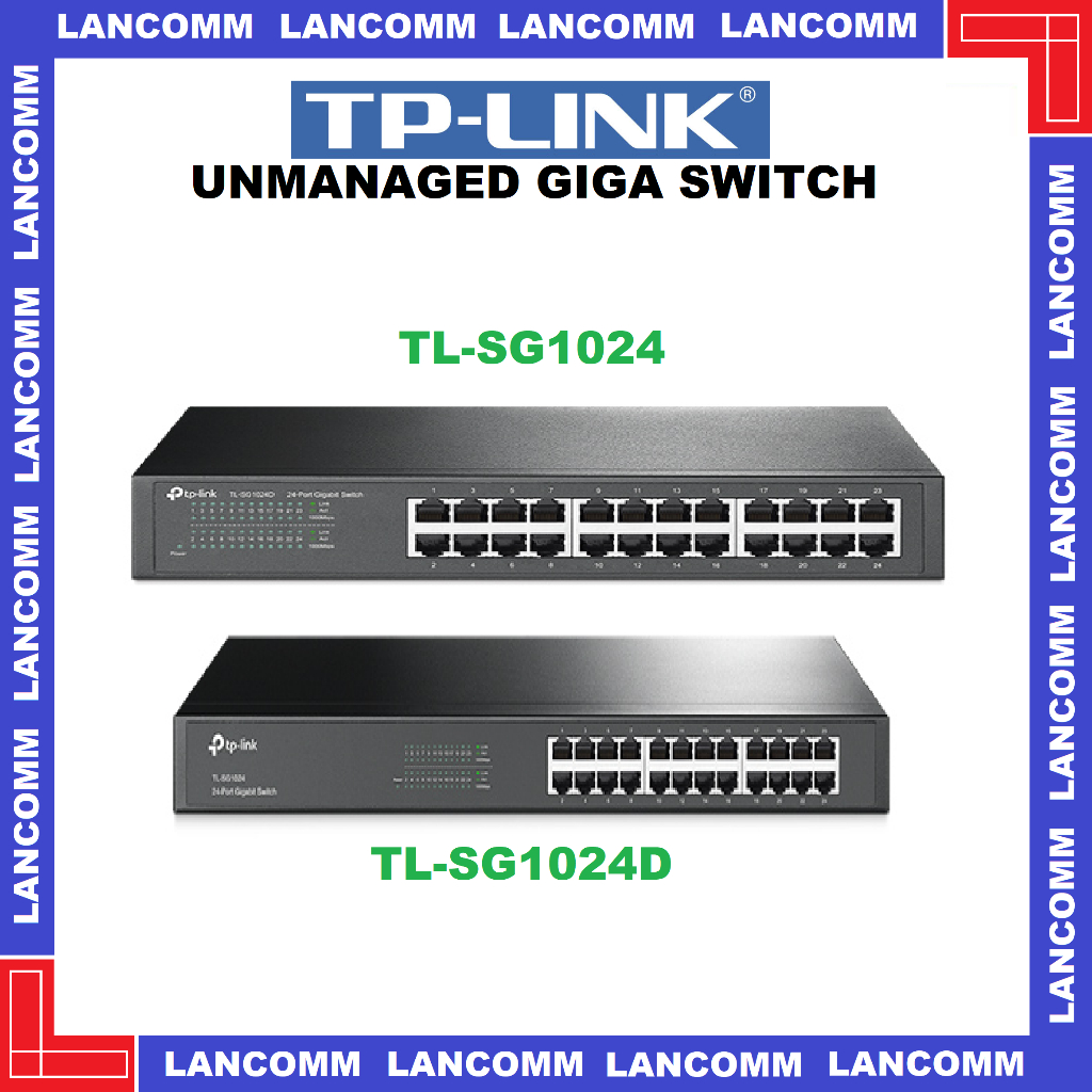 TP-LINK TL-SG1024 | TL-SG1024D 24-Port Gigabit Desktop/Rackmount Switch ...
