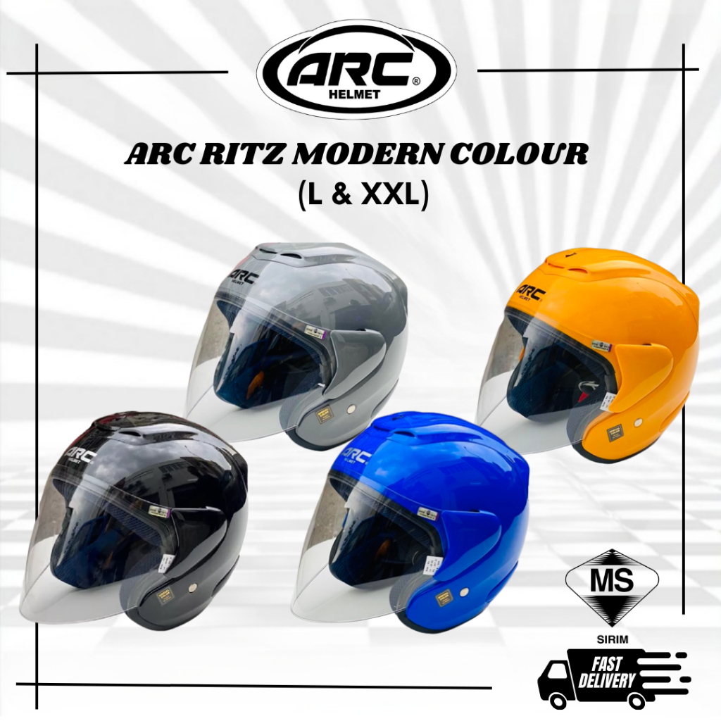 ARC RITZ MODERN COLOUR HELMET ARC RITZ ORIGINAL (ARC HELMET RITZ MODERN ...