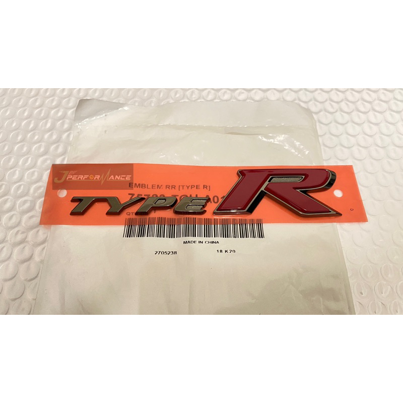 Honda Civic Type-R FK8 Rear Emblem ( TYPE R ) 💯 Original Genuine Honda ...