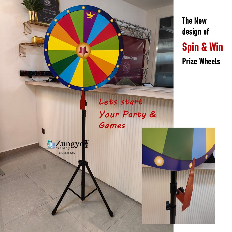 Spin & Win Party Games Wheel Of Fortune Prize Wheels 60cm diameter ...