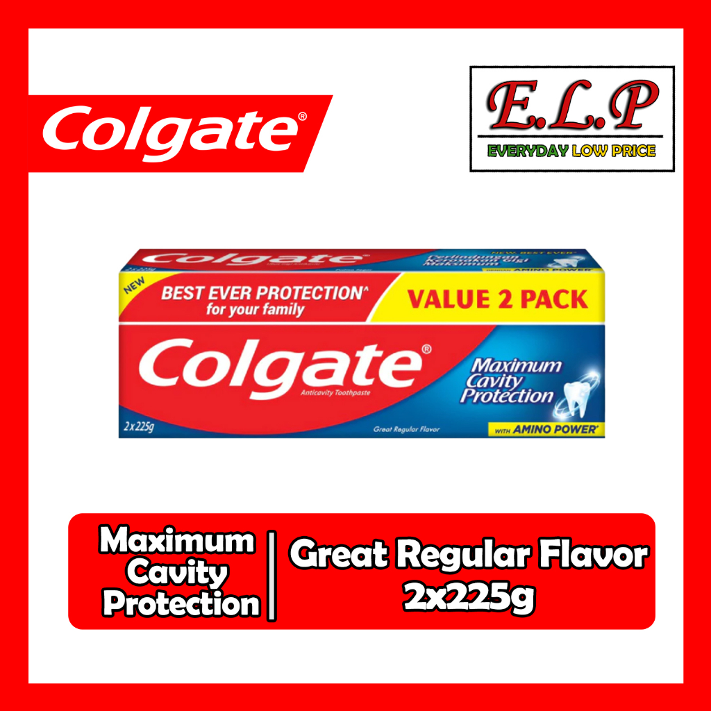 Colgate Red Twin Pack Toothpaste 225g x2 (Value Pack) | Shopee Malaysia