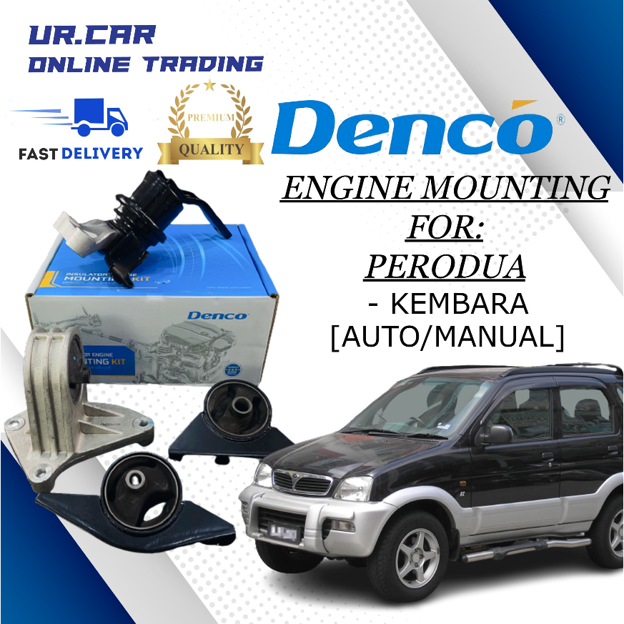 DENCO PERODUA KEMBARA (AUTO / MANUAL) ENGINE MOUNTING KIT SET PREMIUN ...