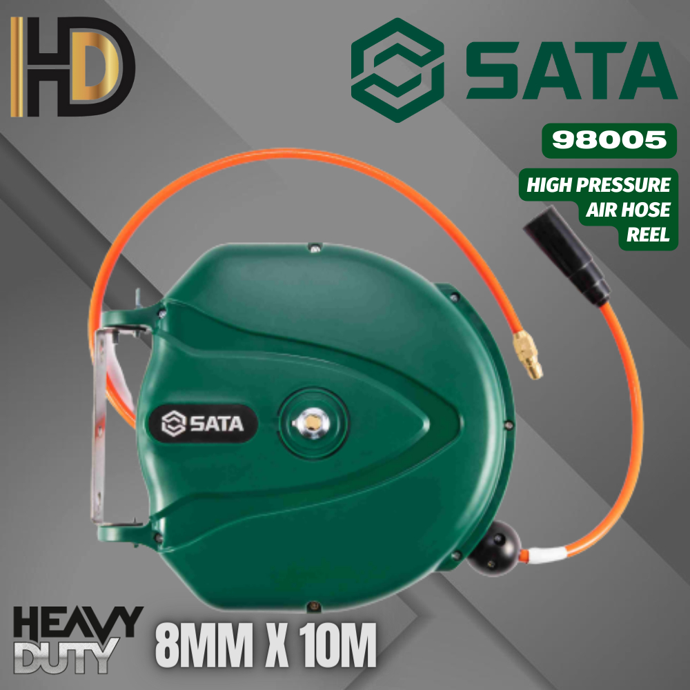 SATA Air Hose Reel 8MM x 10M / 175psi Air Hose Reel / 1 Year Warranty ...