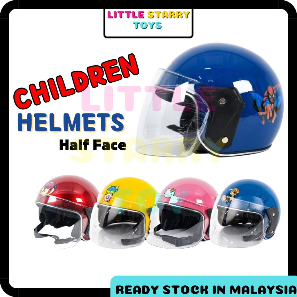 Ready Stock !!! Helmet Motorcycle for Children Half Surface Safety ...