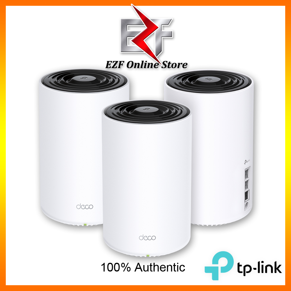 TP-Link Deco X80 AX6000 2.5G Ethernet WiFi 6 Dual Band Ai-Driven Mesh Wi-Fi Wireless AX WiFi6 ...