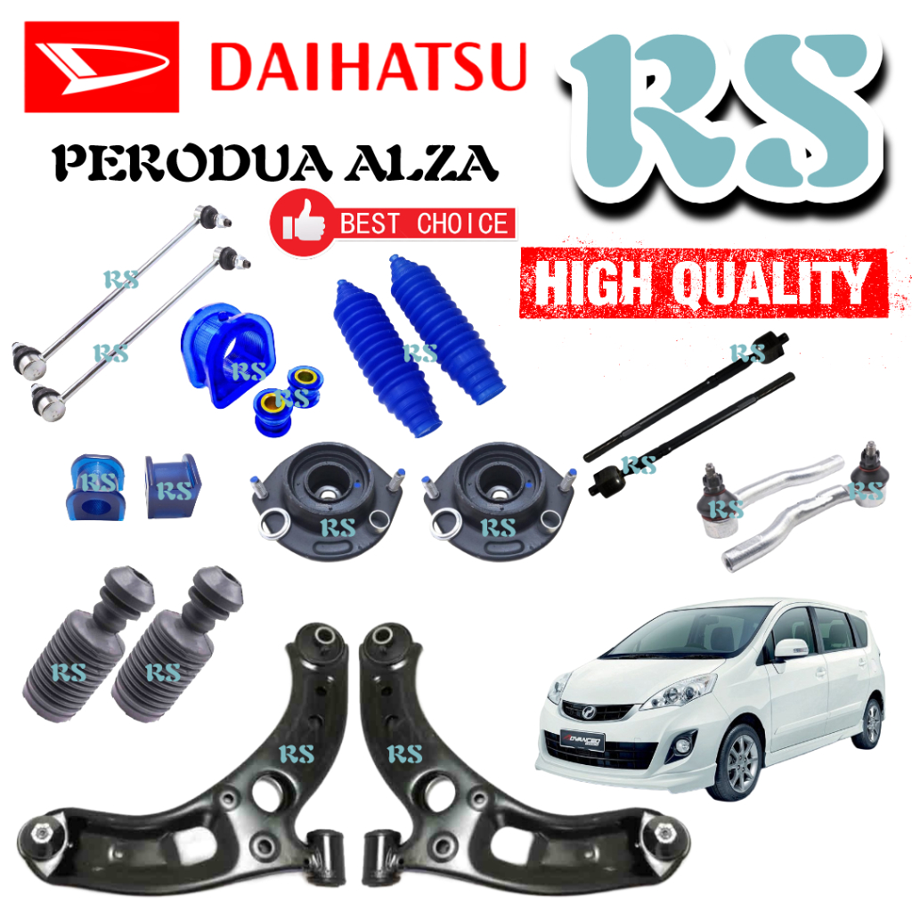 17 Item Combo Set FRONT Suspension Part Perodua Alza Lower Arm Absorber ...