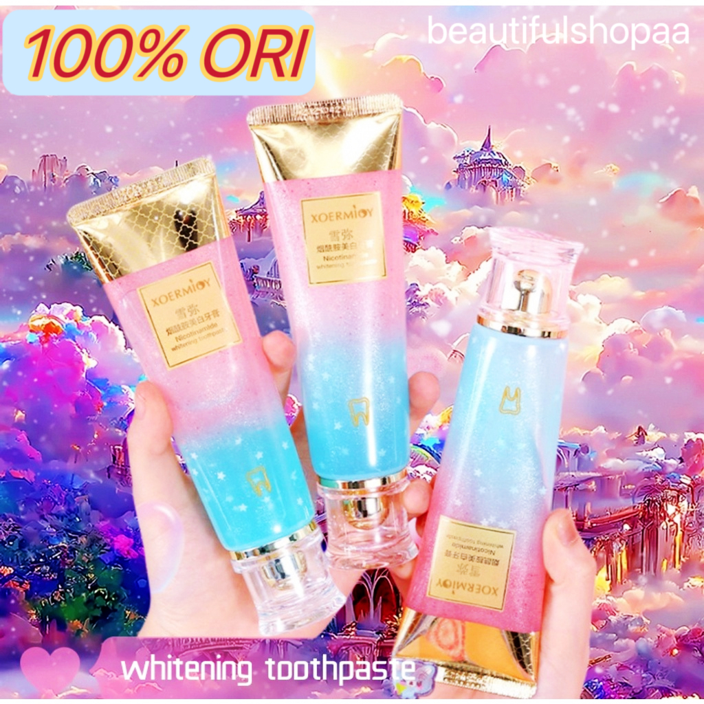 ubat gigi pemutih bodyaid niacinamide whitening toothpaste pemutih gigi ...