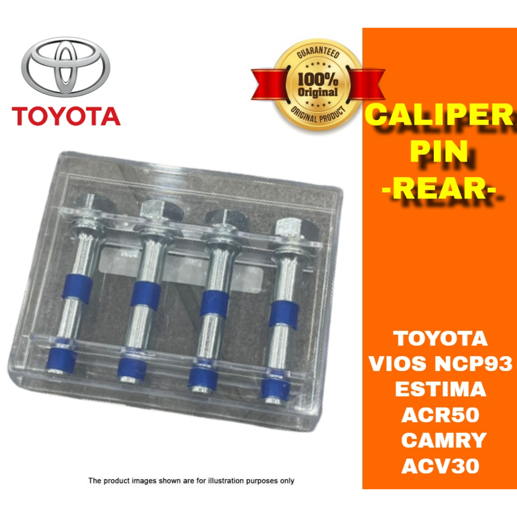 Caliper Pin REAR TOYOTA VIOS NCP93 ESTIMA ACR50 CAMRY ACV30 Brake Pin ...