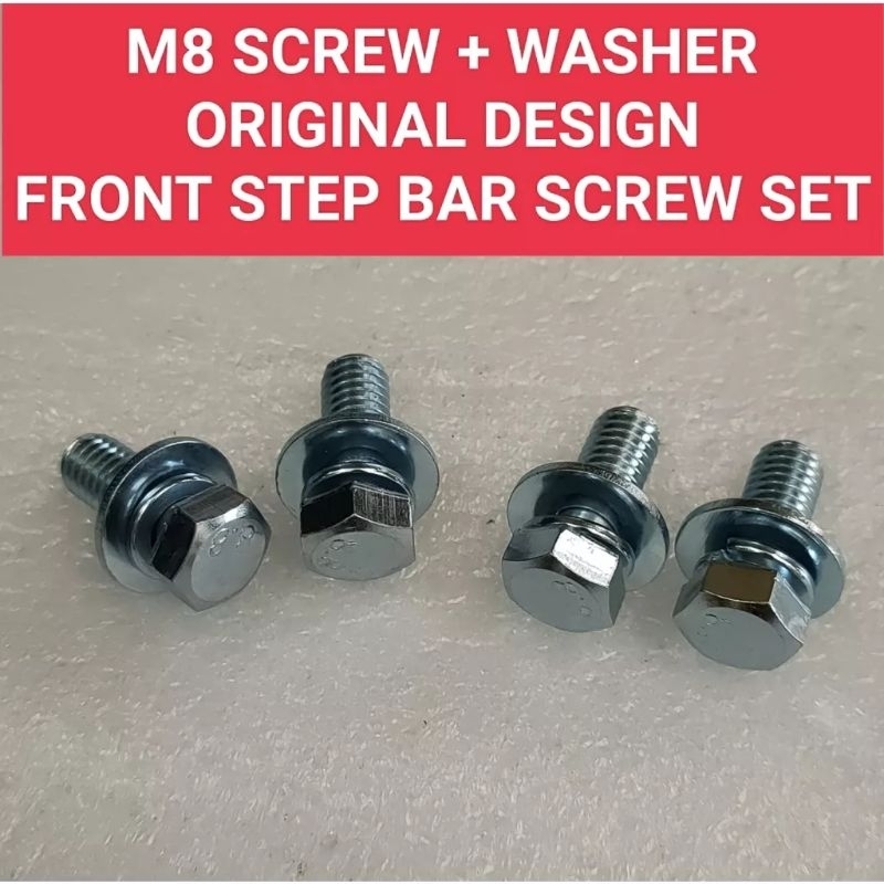 SKRU STAND M8 12MM SCREW & WASHER 1PCS (ORIGINAL SHAPE) | Shopee Malaysia