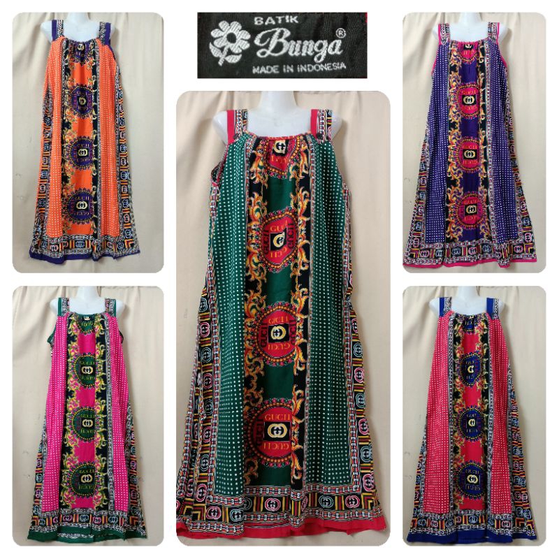 B11 (Size 2XL) (Bunga) Baju Tidur Batik/Baju Batik | Batik Night Dress ...