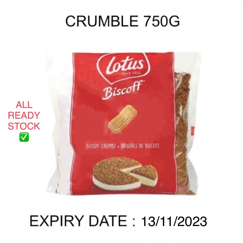 [READY STOCK EXPIRY 13/11/2023] Lotus Biscoff Crumbles Crumble Crumbs ...