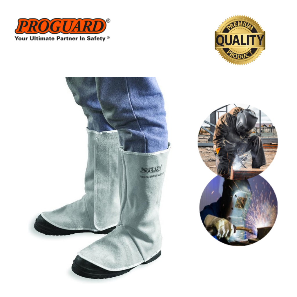 Durable Cow Grain Welding Leather Leg & Foot Guard Protective for ...