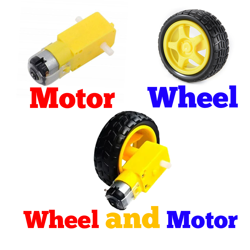 Robotics Smart Car Wheel and DC Motor (3V 5V 6V 9V) for Arduino and ...